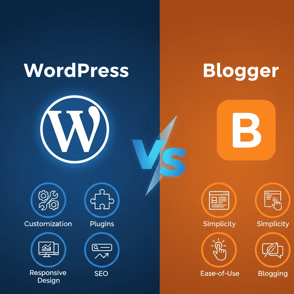 WordPress vs Blogger: Which Is Better in 2026?